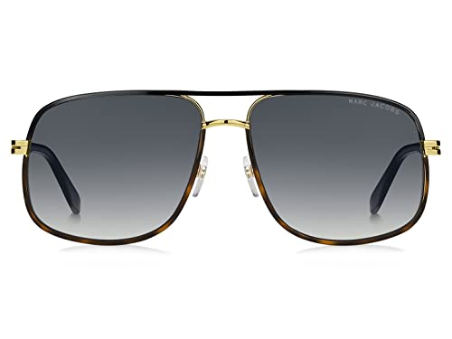 Marc Jacobs Men's Marc 470/S Square Sunglasses, Gold Havana/Gray Shaded, 60mm, 15mm