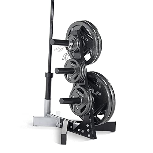 WF Athletic Supply Cast Iron 2-Inch Olympic Grip Plate for Strength Training, Muscle Toning, Weight Loss & Crossfit - Charcoal, 5LB, Set of 2