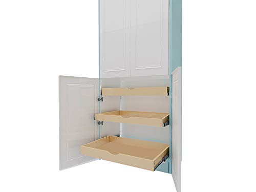 Couver CabinetRTA Soft-Close DIY Slide Out Cabinet Shelf Pull-Out Wood Drawer Storage (W)27 x (D)21