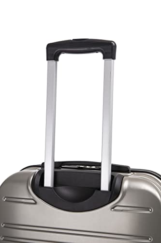 Rockland Irvine Hardside Spinner Wheel Luggage, Silver, 19", 23", 27"