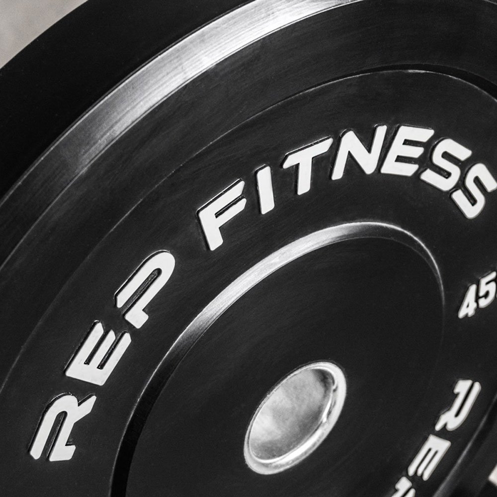 REP Bumper Plates for Strength and Conditioning Workouts and Weightlifting- 370 LB Set