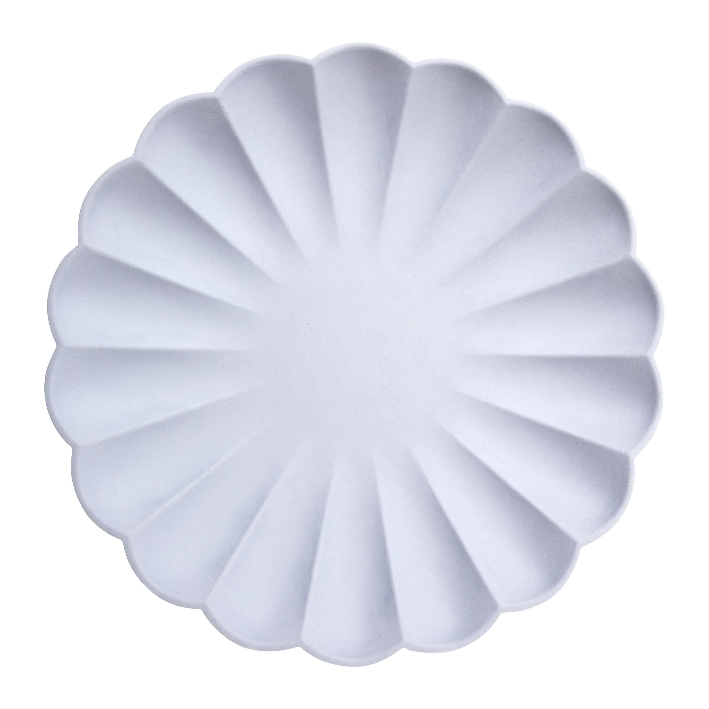 Meri Meri Compostable Party Plates, Pack of 8 Eco Friendly Plates for Parties and Occasions, Single Use, Compostable/Disposable