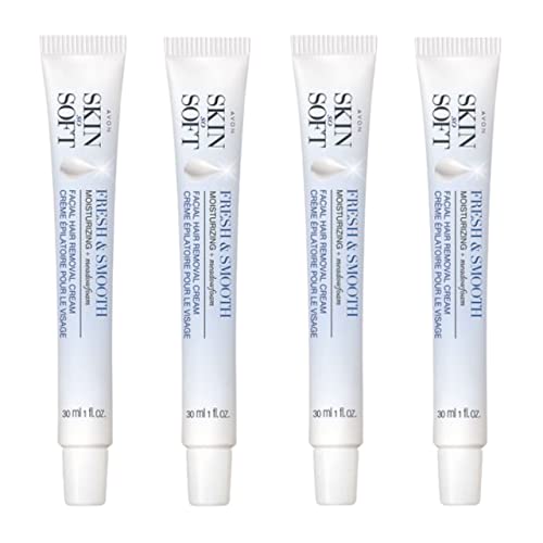 Avon Skin So Soft Facial Hair Removal Cream Lot of 4
