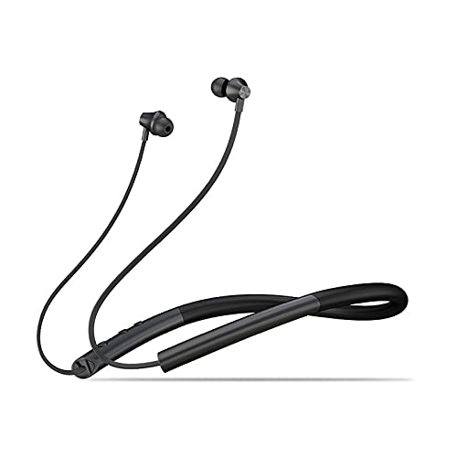 ESSONIO Bluetooth Headphones Wireless Earbuds Neckband with mic Noise Cancelling Wireless Headset 400 Hours Standby timefor Sports (in Ear Black)