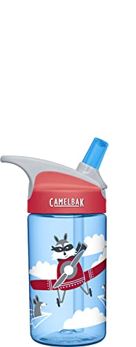CamelBak eddy Kids Water Bottle - CamelBak Kids Big Bite Valve - Spill Proof - Water Bottle For Kids - BPA-Free Water Bottle - 12oz, Airplane Bandits