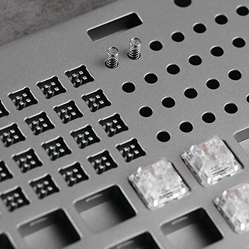 KiiBoom 28 Switches CNC Aluminum Lube Station Switch Opener for Custom Mechanical Keyboard (Grey)
