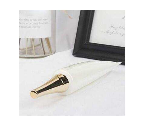 6PCS 15ML/0.5oz Empty White Plastic Soft Squeeze Tubes Cosmetic Eye Cream Tube Bottle with Silver Cap Makeup Sample Travel Packing Container Jars Dispenser for Eyecream Lip Balm Gloss DIY Beauty Tool