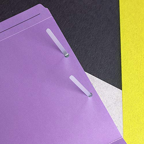 OLYMPX 100 Pcs of 2โ Capacity Premium Metal Prong Paper Fastener Bases, 2.75 Inch Base for Paper File Clip Folder Accessories, Box of 100