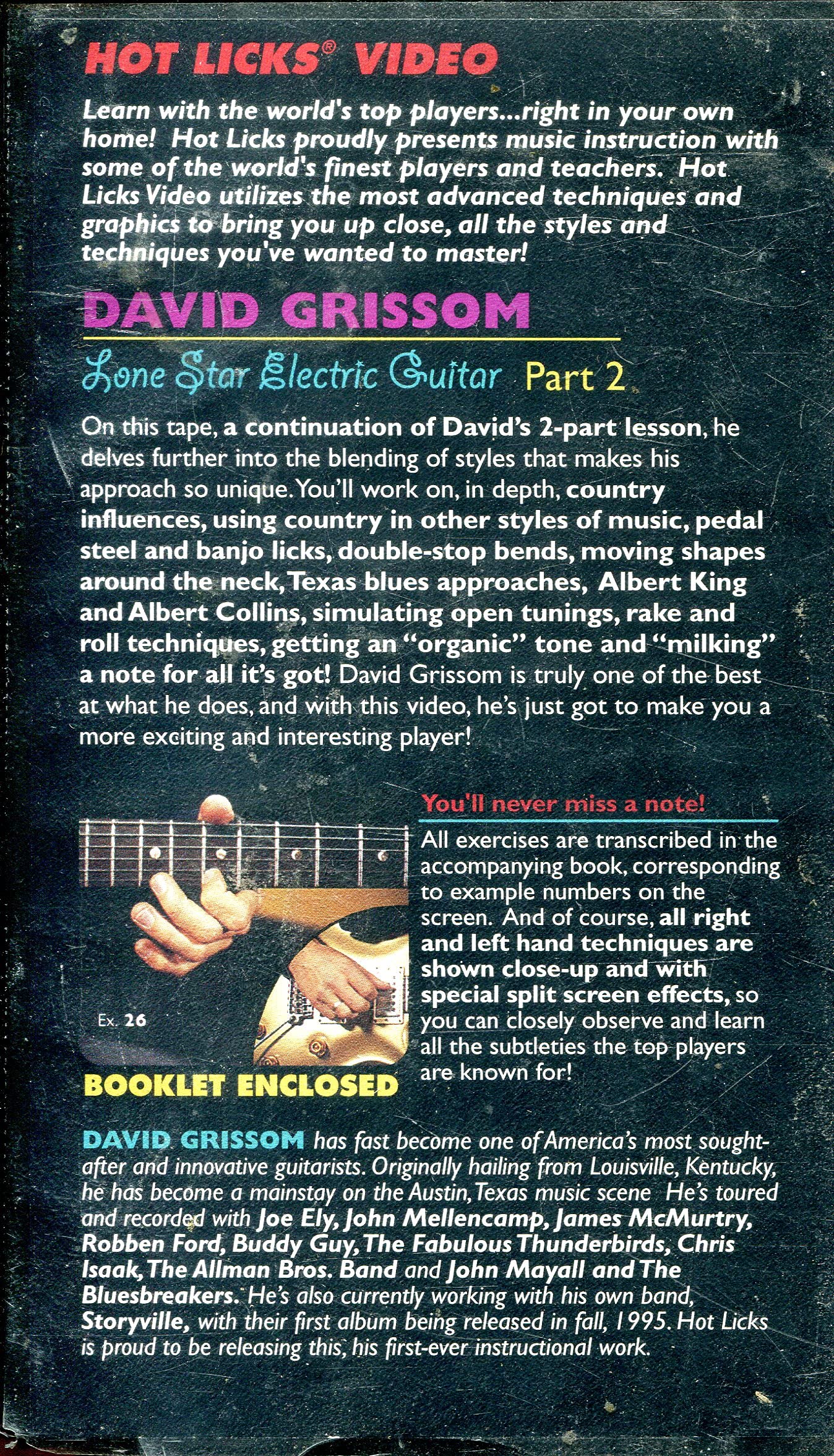 David Grissom: Lone Star Electric Guitar Part 2