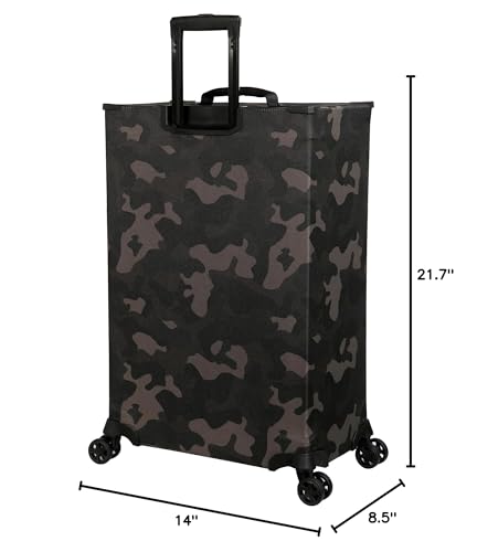it luggage MaXpace 22" Softside UltraLight Carry-On Spinner, Dark Brown Camo