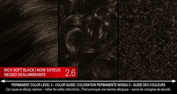 Schwarzkopf Keratin Color Permanent Hair Color Cream, 2.6 Rich Black