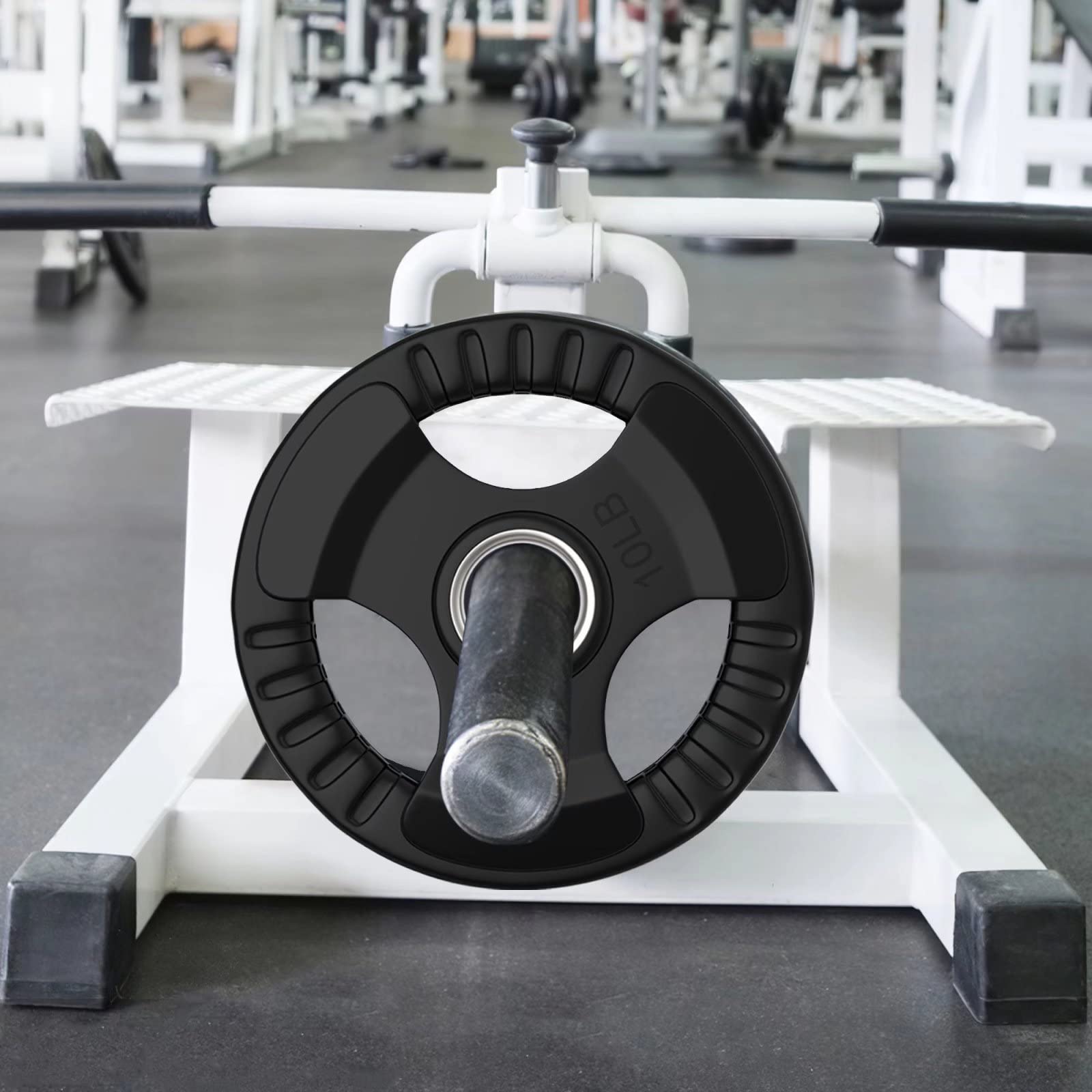 Elevens Bumper Plates Olympic Rubber Weight Plate Set 10/25LB 2-Inch Steel Insert for Olympic Bars for Strength Training, Weightlifting and Crossfit, 1 Pcs