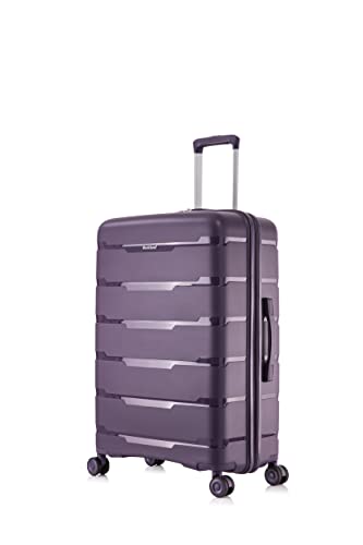 Rockland Pasadena Hardside Spinner Wheel Luggage, Purple, 19", 23", 27"