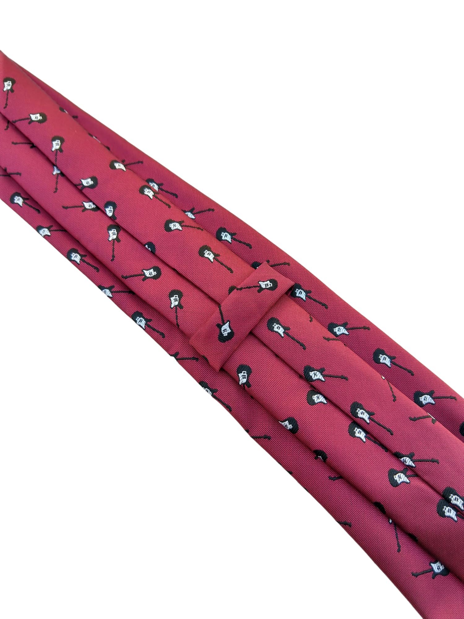 Guitar Tie - Men's Guitarist Gift - Bassist & Electric Guitar Necktie