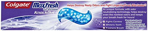 Colgate Max Fresh Knockout Gel Toothpaste, 6 Ounce Pack Of 3
