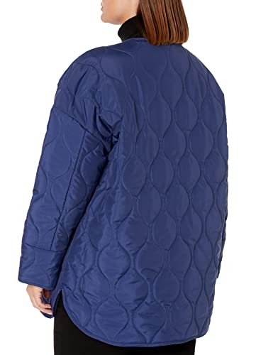 The Drop Women's James Quilted Loose Jacket, Navy, M