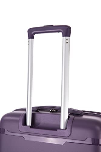 Rockland Pasadena Hardside Spinner Wheel Luggage, Purple, 19", 23", 27"