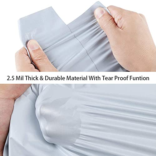 100 Pack Poly Mailers 10x13, White Self Sealing Shipping Bags, 2.5 Mil Thick Durable Mailing Envelopes, Packing Bag for Small Business