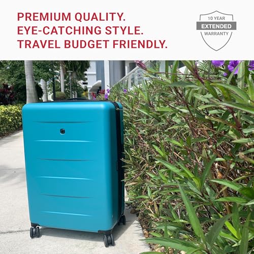 SwissGear 8020 Eclipse Hardside Expandable Luggage with Spinner Wheels, Ultimate Grey, Carry-On 18-Inch