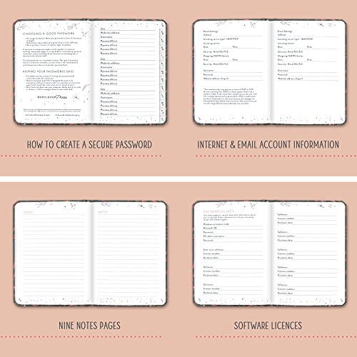 Boxclever Press Password Book with Alphabetical Tabs. Never Forget a Password Again! Easy to Use Password Keeper for All Your Internet Details. Untitled Password Notebook - 6 x 4.5''