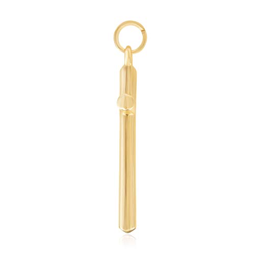 JULIETTE COLLECTION 14K Yellow Gold Rounded Edge Cross Religious Pendant/Charm for Men and Women