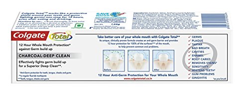 Colgate Total Charcoal Deep Clean Toothpaste 120gm