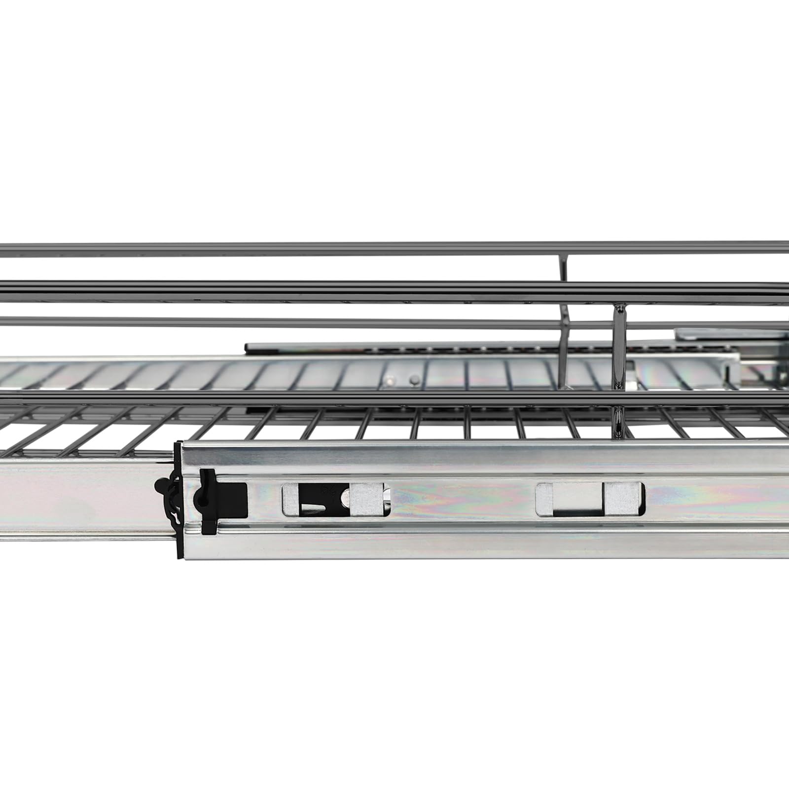 Multi-Purpose Cabinet Organizer,Sink Organizer and Storage,2-Tier Cabinet Pull Out Shelves,Pull Out Cabinet Organizer,Kitchen Helper,for Bathroom,Laundry Room,Kitchen,Pantry(Gray,21.5*13.5*15in)