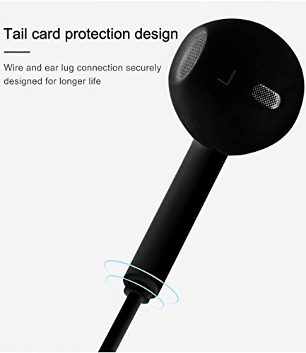 Earphones with Microphone Noise Isolating Stereo 3.5mm Jack in-Ear Earphones Universal Compatible with 6s/6 Plus/SE and Android Smartphones, MP3