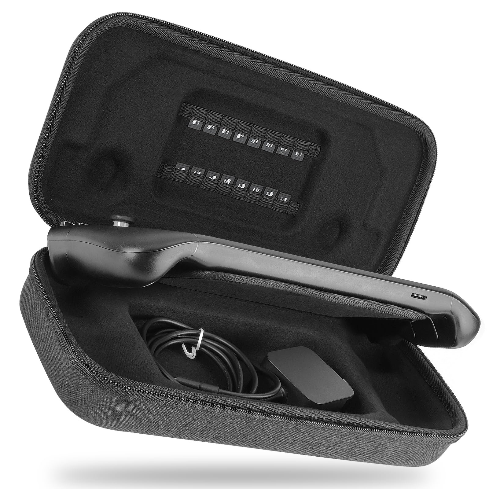 Yewltvep Carrying Case for Steam Deck,Protective Hard Shell Carry Case Built-in AC Adapter Charger Storage and Micro SD Holder,Portable Travel Carrying Case for Steam Deck Console and Accessories