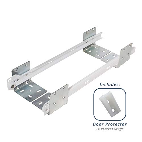 Sliding Pull-Out Shelf For Cabinets (Kitchen Cupboards, Pantry Drawers, Bathroom Storage) 2 3/8" Tall - 3/4 Slides & Base Mounting - Custom Clear Opening Width & Depth: (22", 17.75" (3/4))