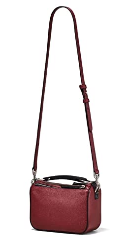Marc Jacobs The Softbox 20 Vachetta Red With Silver Hardware Pebbled Leather Women's Shoulder Bag