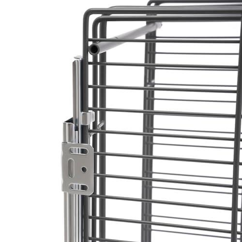 Pull Out Cabinet Organizer, Heavy Duty Metal Cabinet Drawers,Drawer Storage for Kitchen, Bathroom, Home,2 Tier Cabinet Pull Out Shelves (Grey)