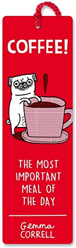 Re-Marks Quotemarks Gemma Correll Coffee Most Important Meal Bookmark w Tassel