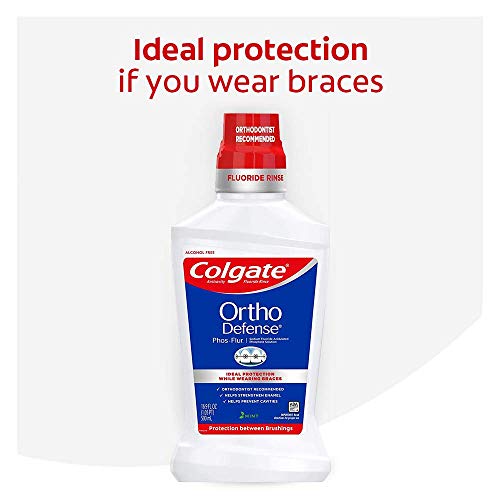 Colgate Phos-Flur Anti-Cavity Fluoride Rinse Mint 16 oz (Pack of 4)