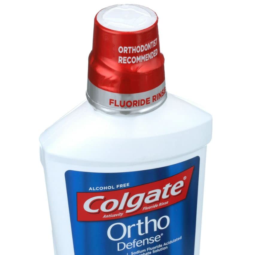 Colgate Phos-Flur Anti-Cavity Fluoride Rinse Mint 16 oz (Pack of 4)