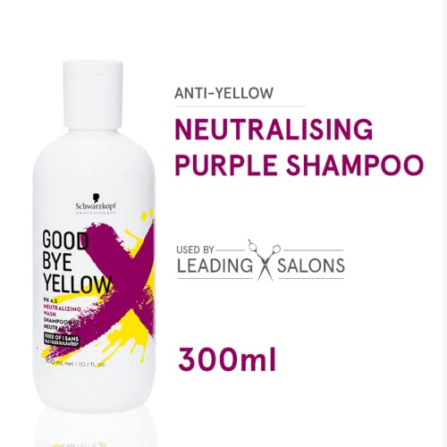 GoodBye Yellow by Schwarzkopf Shampoo 300ml, 10.0 Ounce (4045787515992)