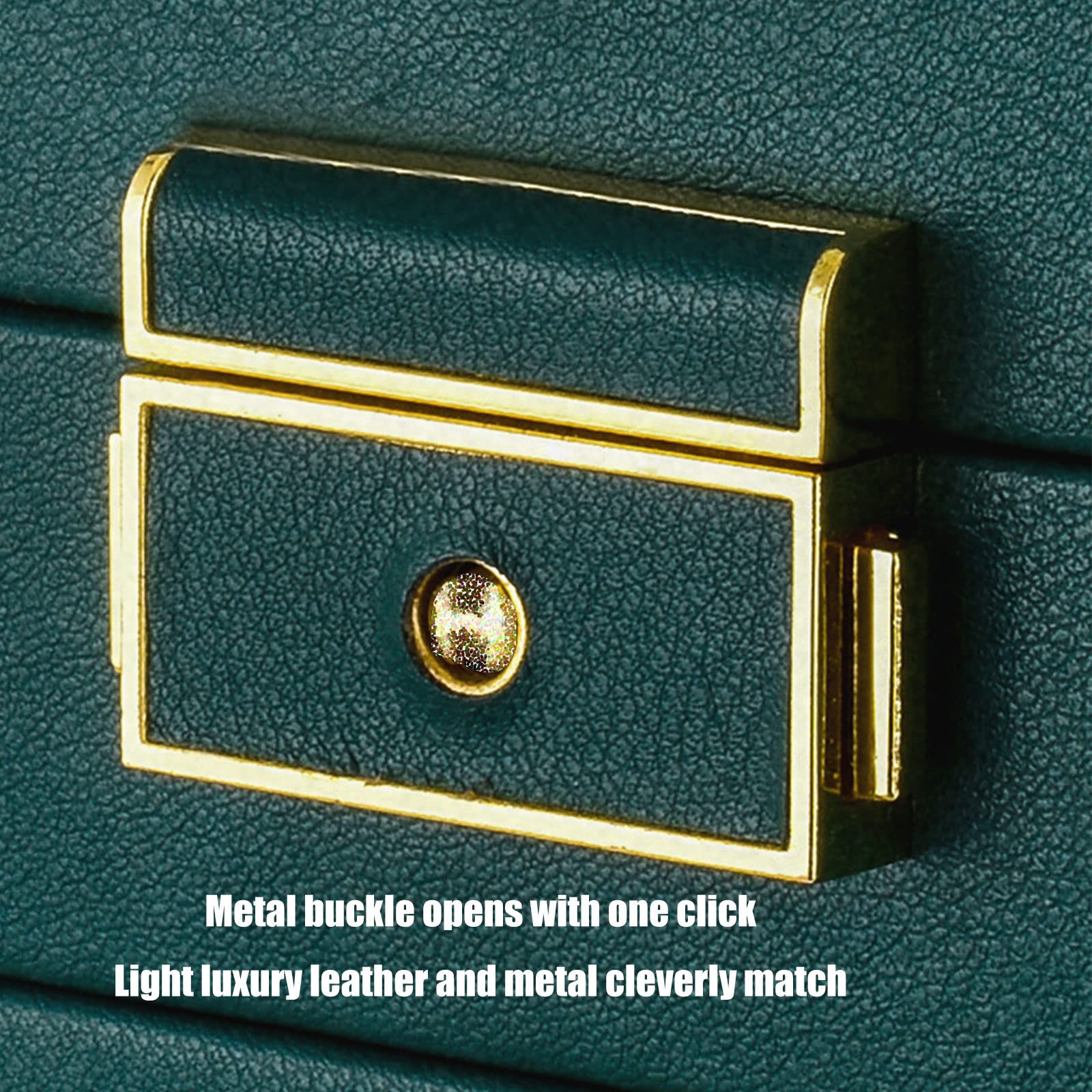 Jewelry Box Lingge Jewelry Box Multilayer Jewelry Box LED Makeup Jewelry Pull-Out Jewelry Box Storage