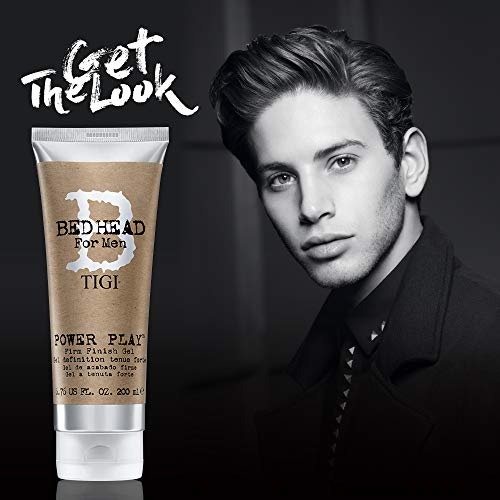 TIGI Bed Head for Men Power Play Firm Finish Gel, 6.76 Fluid Ounce