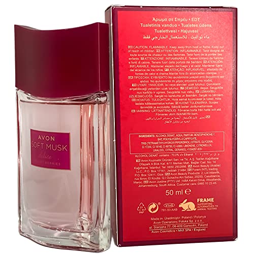 AVON Soft Musk Delice Velvet Berries Eau de Toilette Spray 1.7 oz.
