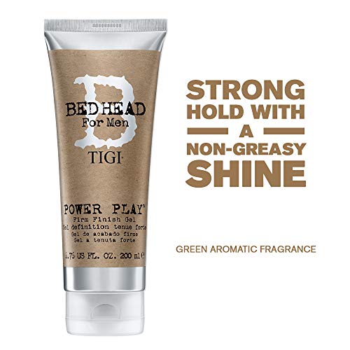 TIGI Bed Head for Men Power Play Firm Finish Gel, 6.76 Fluid Ounce