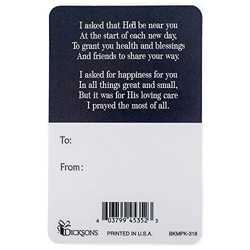 I Said A Prayer Navy Blue 3.5 x 2.5 Cardstock Keepsake Bookmarks Pack of 12