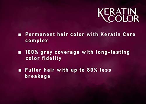 Schwarzkopf Keratin Color Anti-Age Hair Color Cream, 5.7 Chestnut Brown (Packaging May Vary), 1 Count