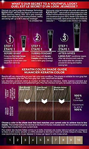 Schwarzkopf Keratin Color Anti-Age Hair Color Cream, 5.7 Chestnut Brown (Packaging May Vary), 1 Count
