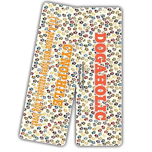 Creanoso Inspiring Dog Lover Bookmark Gifts for Owners (60-Pack) โ Six Assorted Quality Dog Themed Bookmarks Bulk Set โ Premium Gift for Dog Pet Owners Lovers