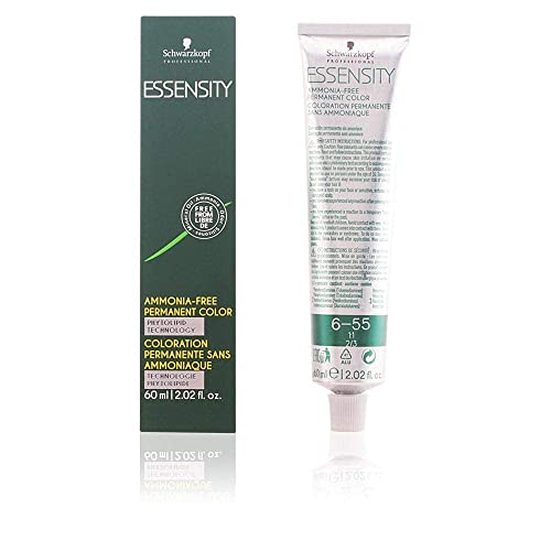 Schwarzkopf Professional Essensity Permanent Hair Color, 6-55, Dark Blonde Gold Extra, 2.1 Ounce