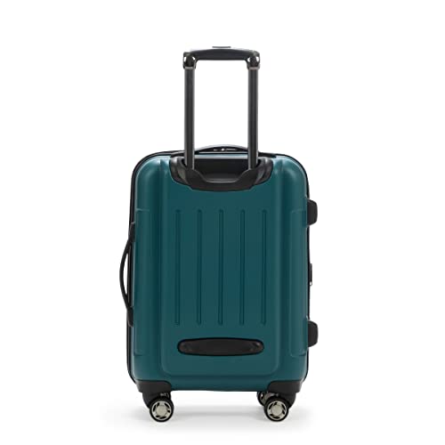 Kenneth Cole REACTION Renegade Luggage Expandable 8-Wheel Spinner Lightweight Hardside Suitcase, Botanical Green, 24-Inch Checked