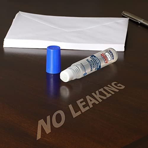 Envelope Moistener Sealer with Adhesive,dab n Seal, Stamp and Letter Glue licker, Fast Drying, Non Toxic, Squeezable Sealer-Ideal for envelopes,Stamps,Letters. 2 Pack, by Executive Supplies