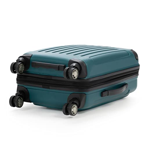Kenneth Cole REACTION Renegade Luggage Expandable 8-Wheel Spinner Lightweight Hardside Suitcase, Botanical Green, 24-Inch Checked