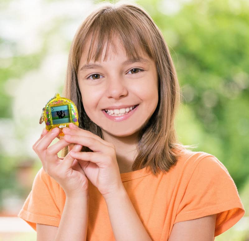 Top Secret Toys Giga Pets CompuKitty & StarCat Electronic Virtual Pet Toy, 2 Pets 1 Device, New Glossy Housing Shell, Classic 90s CompuKitty, 3D Pet Live in Motion