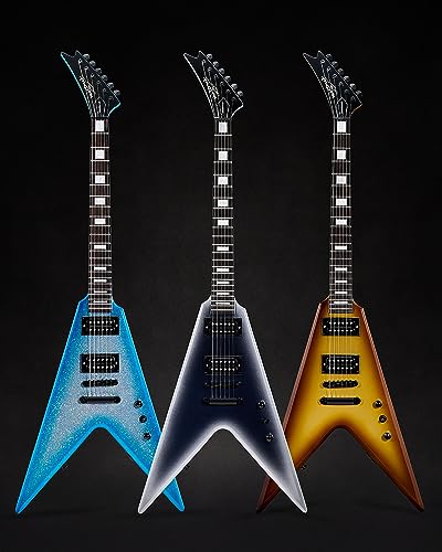 WestCreek CERBERUS Solid Body Electric Guitar, V Heavy Metal Guitar, Right Handed, Rounded End Frets, Bone Nut, Rosewood Fretboard, Mahogany Body